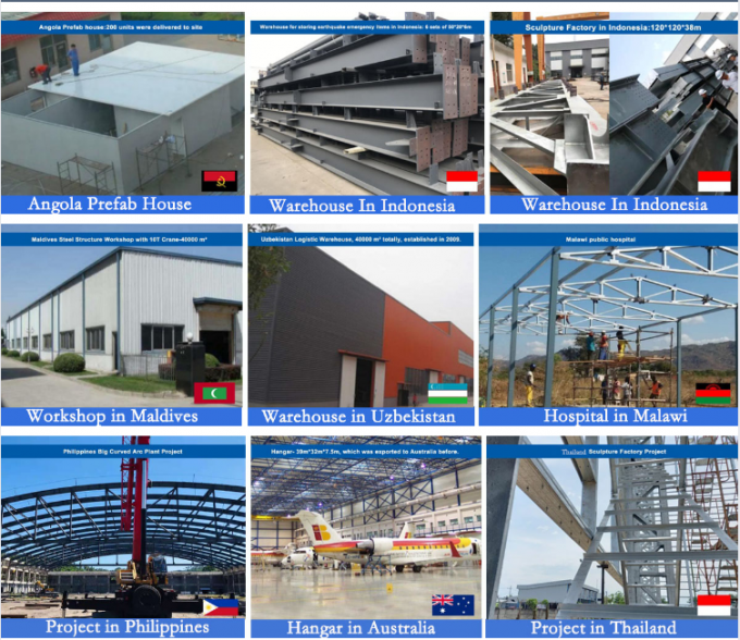 GB Standard Welding Steel Structure Warehouse Light Type For Factory