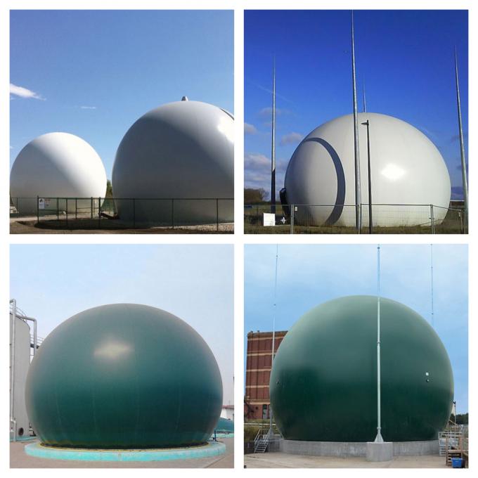 Flexible Dual Membrane Gas Storage Tank For Biogas Gas Holder